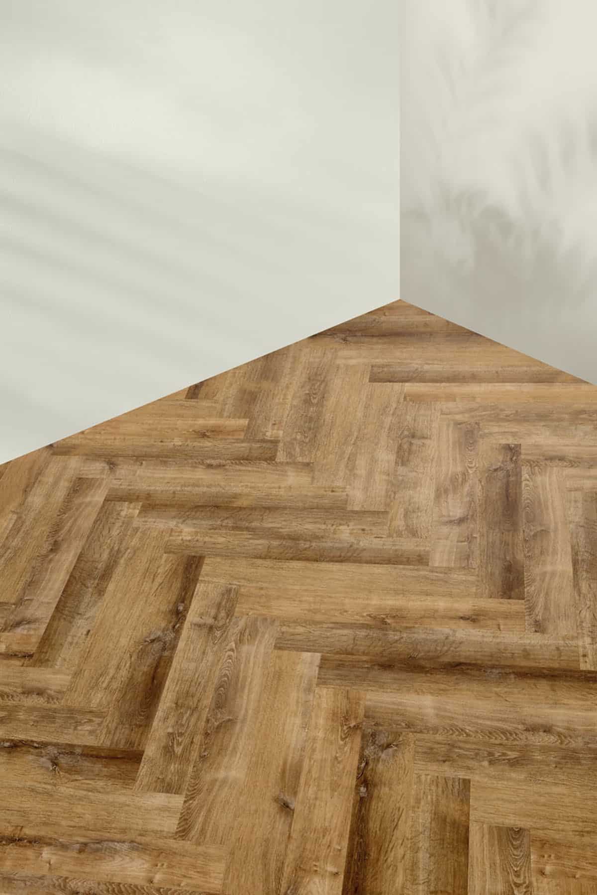 AND ไวนิลคลิปล็อกรุ่น Herringbone สี Golden Oak Natural (NO.96712 ...