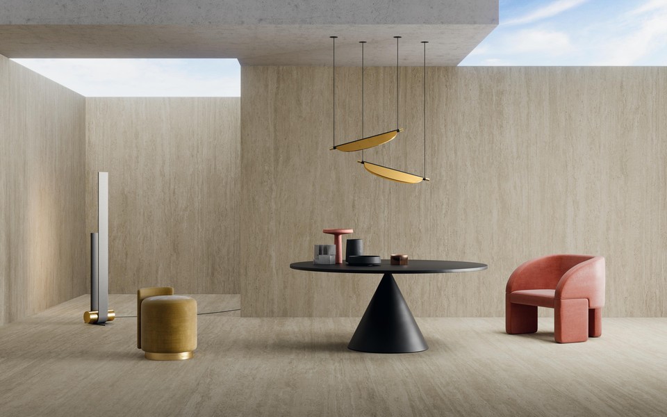 Porcelain tiles Marvel Travertine Pearl Vein Matt 60x120cm. – Matlab ...